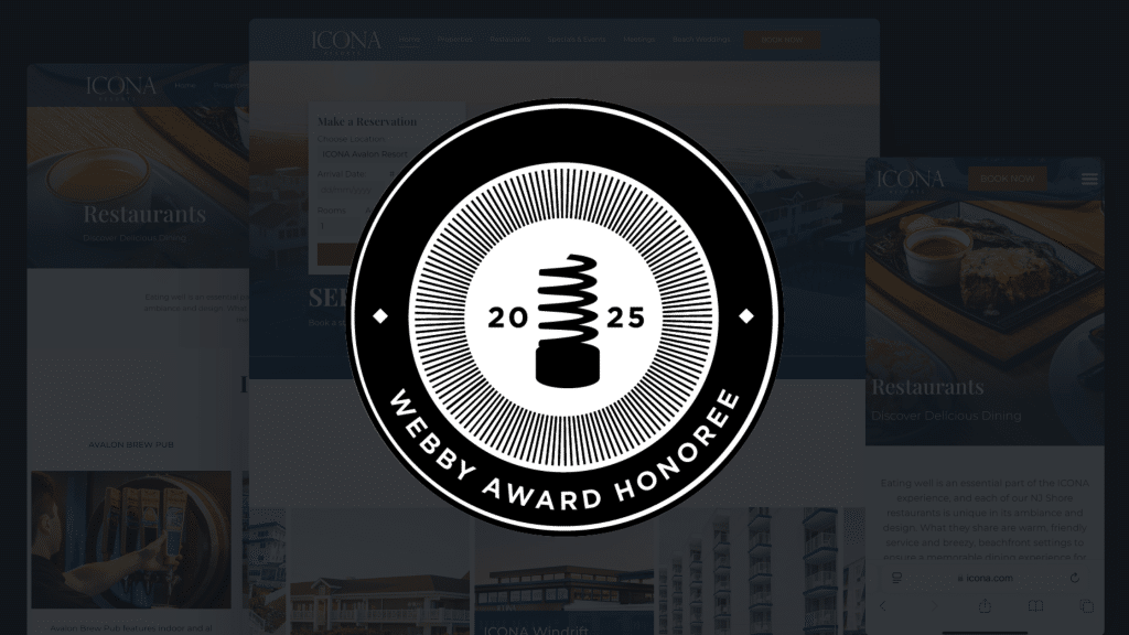 ICONA Resorts Website Design Named Webby Honoree